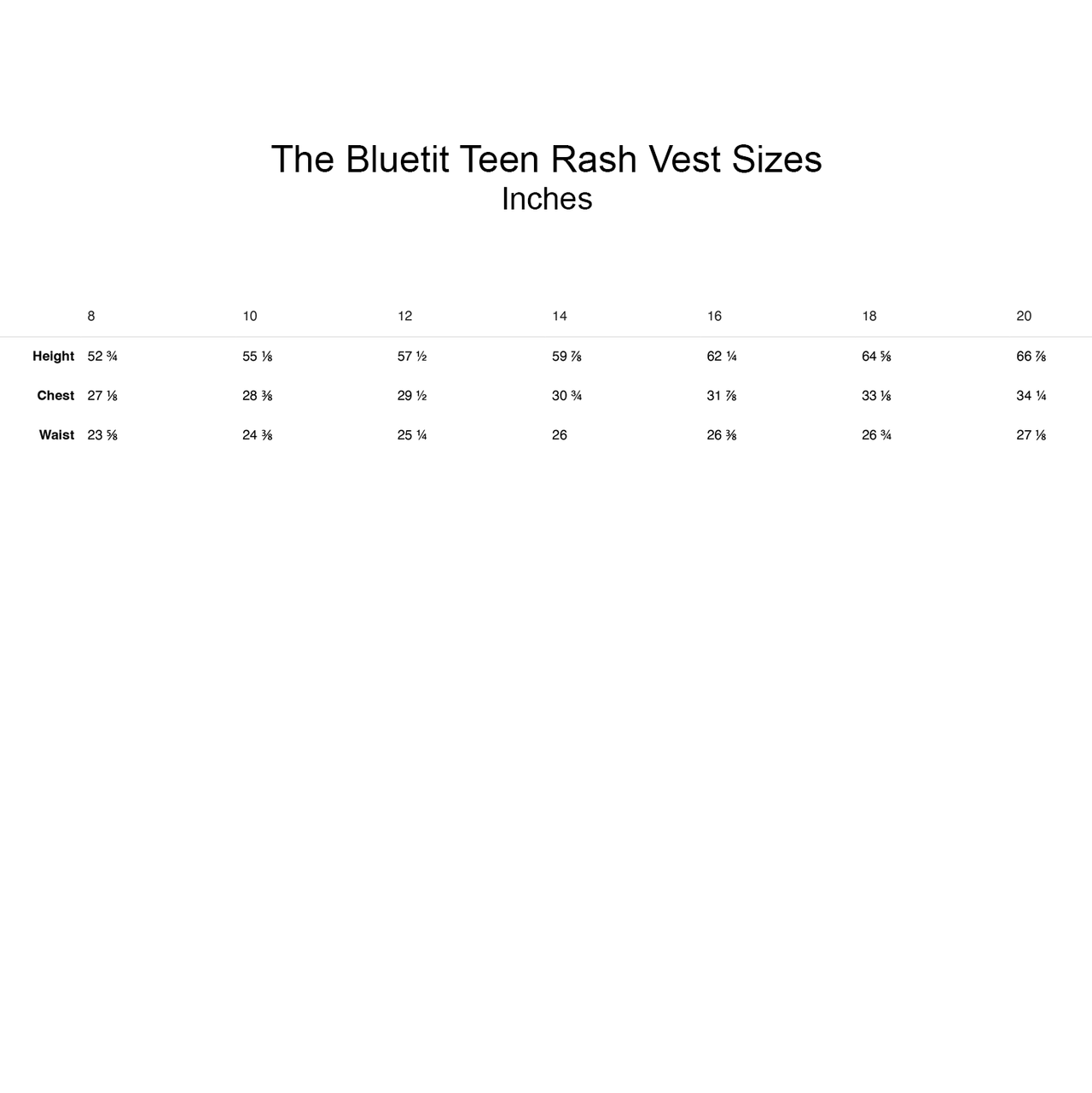 The Bluetits Teen Rash Vest