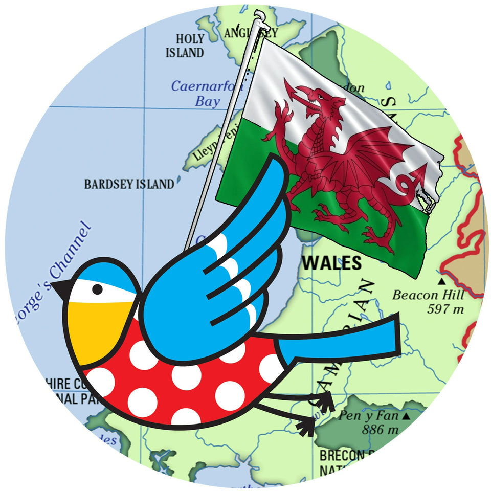 Welsh Bluetit Badge